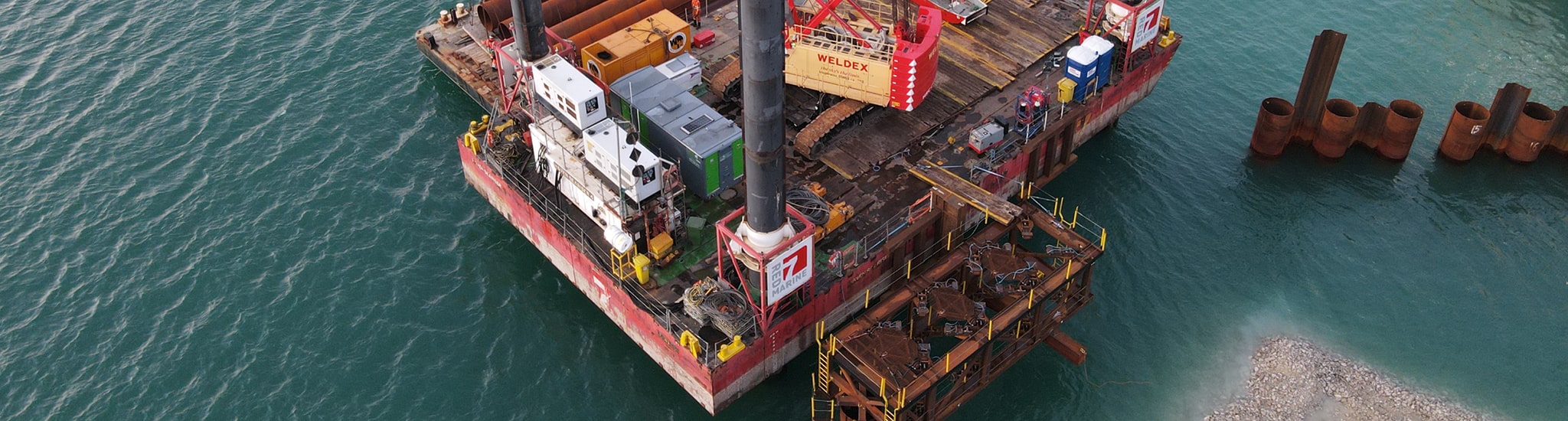 Piling Gates - Red 7 Marine
